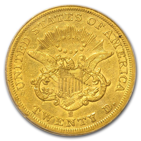 Buy 1861-S $20 Liberty Gold Double Eagle VF-25 PCGS | APMEX