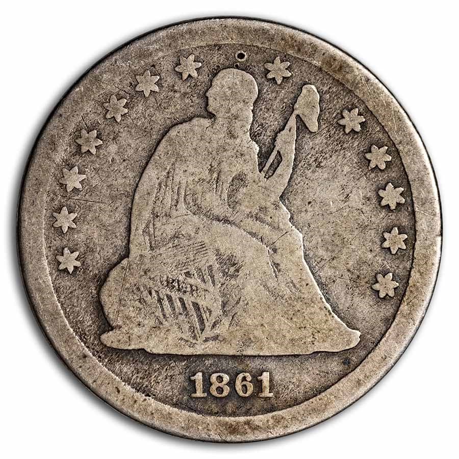 Buy 1861-S Liberty Seated Quarter Good | APMEX