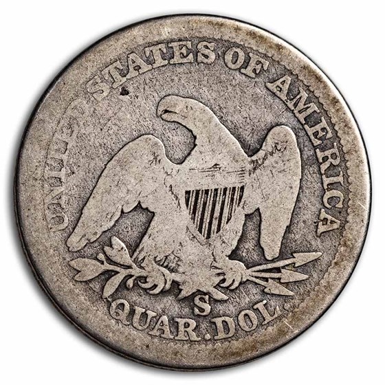Buy 1861-S Liberty Seated Quarter Good | APMEX