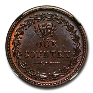 Buy 1861 Union Shield Civil War Token MS-64 NGC (BN) | APMEX