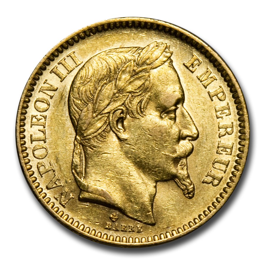 Buy 1862-A French Gold 20 Francs Napoleon III BU | APMEX