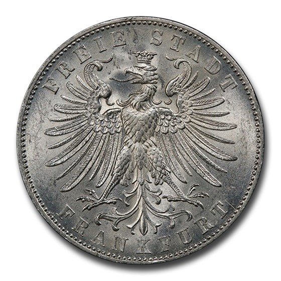 Buy 1862 German States Frankfurt Shooting Festival Thaler MS-63 PCGS ...