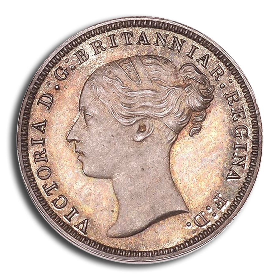 Buy 1862 Great Britain AR Fourpence Victoria PR-65 PCGS (3 Pence Obv ...