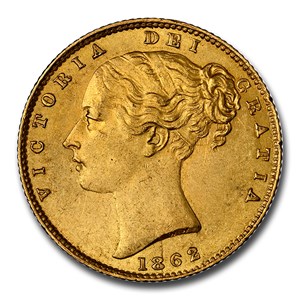 1862 Great Britain Gold Sovereign Victoria MS-62 NGC