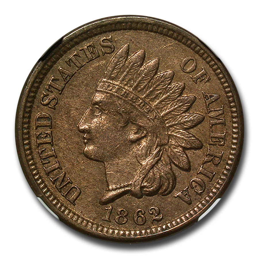 Buy 1862 Indian Head Cent MS-61 NGC | APMEX