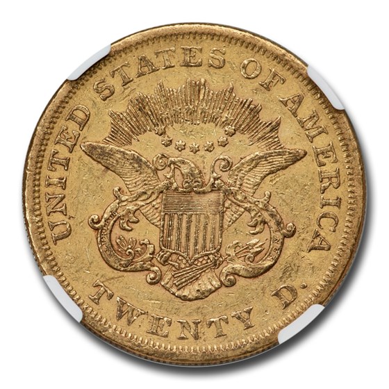 Buy 1863 $20 Liberty Gold Double Eagle AU-50 NGC | APMEX