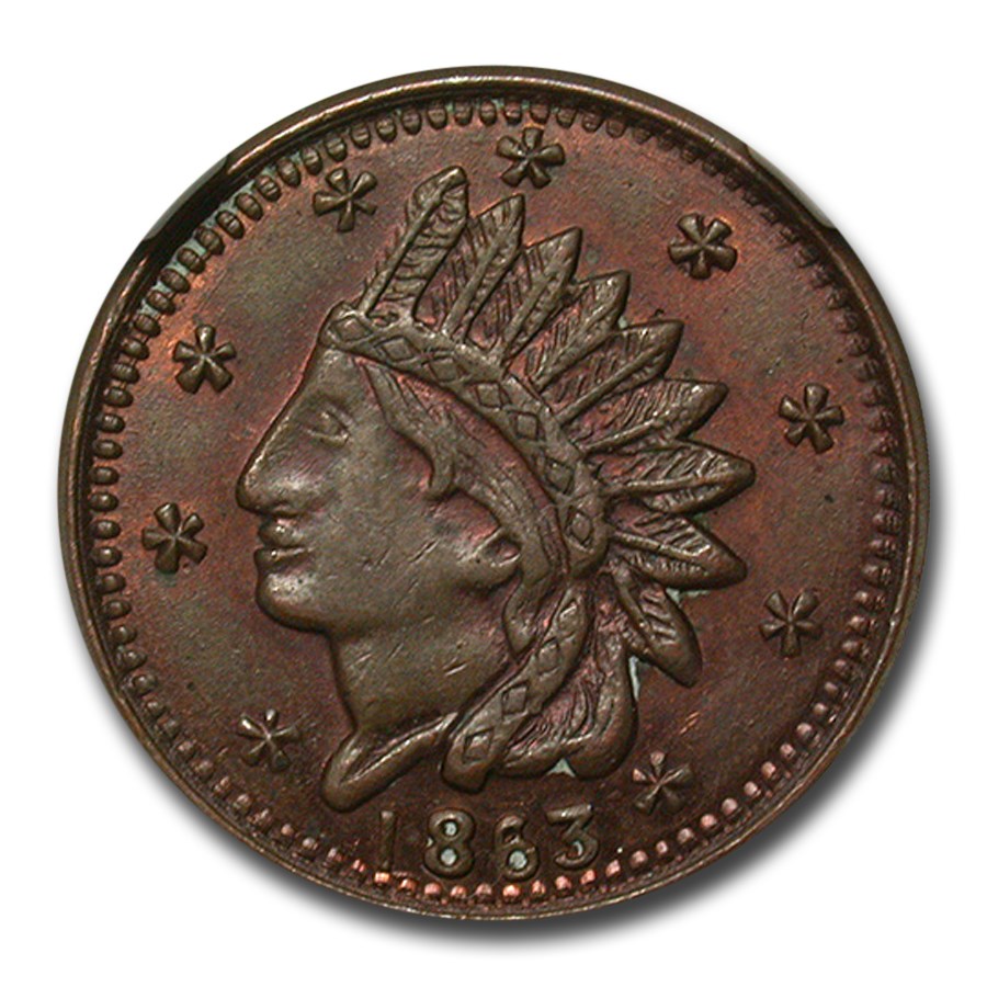 Buy 1863 Army & Navy Civil War Token MS-64 NGC (Brown, F-78/330a) | APMEX