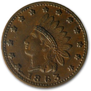 Buy 1863 Civil War Token Patriotic 63/351 AU | APMEX