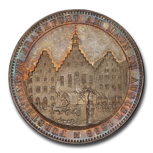Buy 1863 German States Frankfurt Am Main Silver Thaler MS-66 PCGS | APMEX