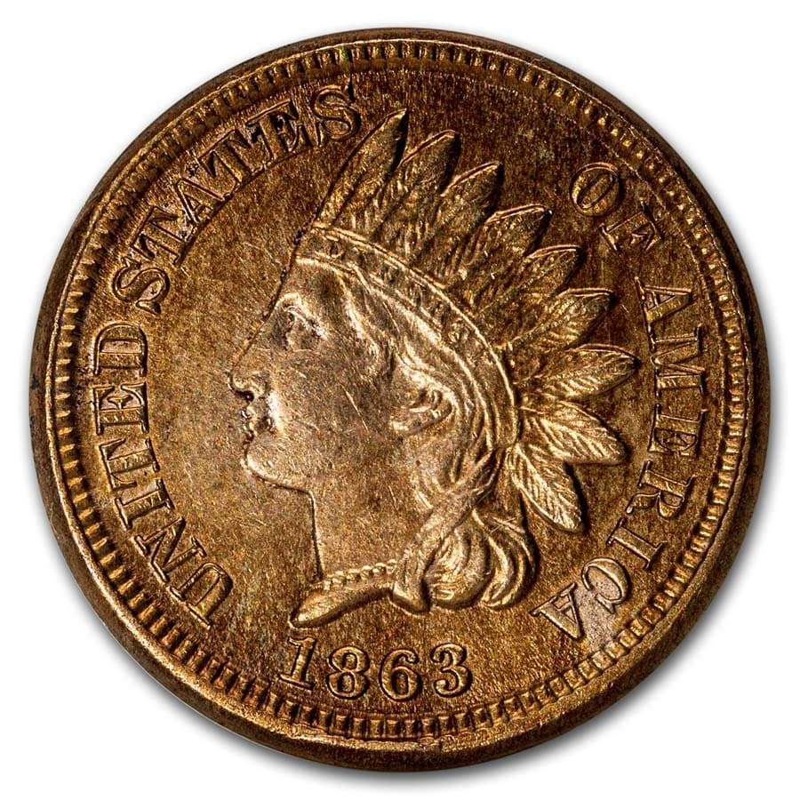 Buy 1863 Indian Head Cent AU Details | APMEX