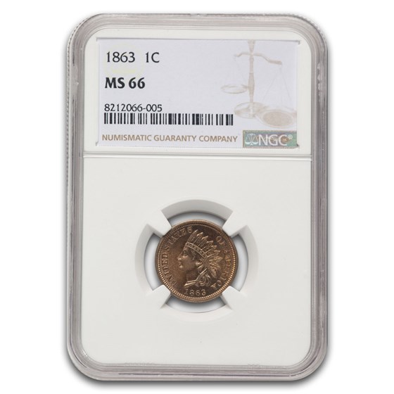 Buy 1863 Indian Head Cent MS-66 NGC | APMEX