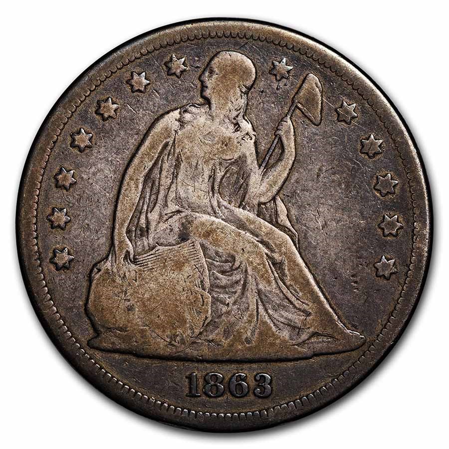 Buy 1863 Liberty Seated Dollar VG | APMEX