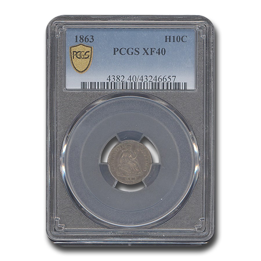 Buy 1863 Liberty Seated Half Dime XF-40 PCGS | APMEX