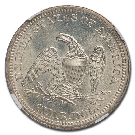 Buy 1863 Liberty Seated Quarter MS-65 NGC (Green Label) | APMEX