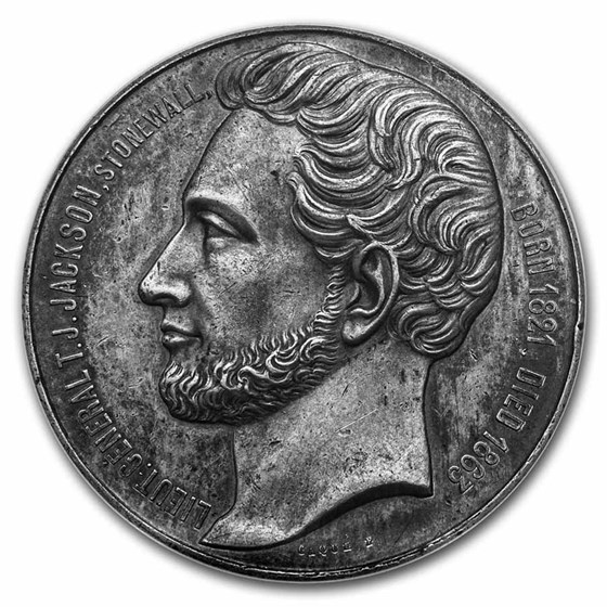 Buy 1863 Lieut. Gen. T.J. Jackson Battle of Bull Run Medal MS-62 NGC ...