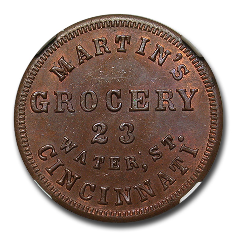 Buy 1863 Martin's Grocery Civil War Token MS-65 NGC (BN, F-165DK-1a ...