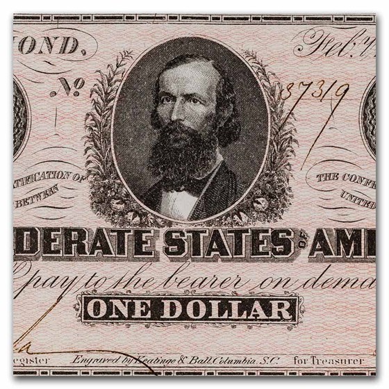 Buy 1864 $1.00 (T-71) Clement C. Clay AU-58 EPQ PMG | APMEX