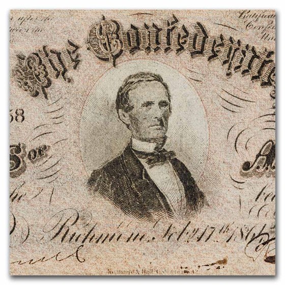 Buy 1864 $50 CSA (T-66) Jefferson Davis AU-58 PPQ PCGS | APMEX