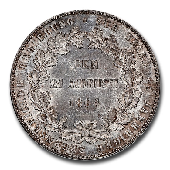 Buy 1864 Germany Nassau Silver Thaler Adolph MS-64 NGC | APMEX
