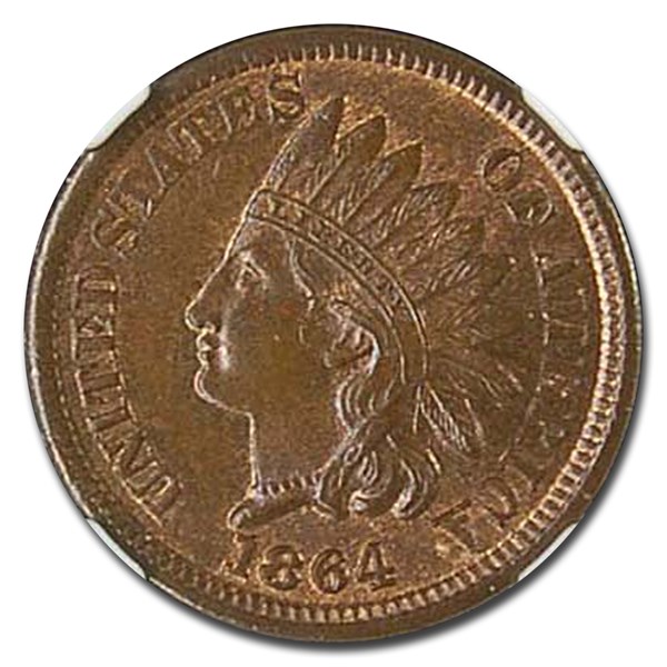1864 (None) Phil Indian Head Penny Value | BN - APMEX