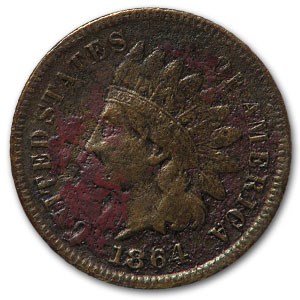 Buy 1864 Indian Head Cent VF Details (L on Ribbon) | APMEX