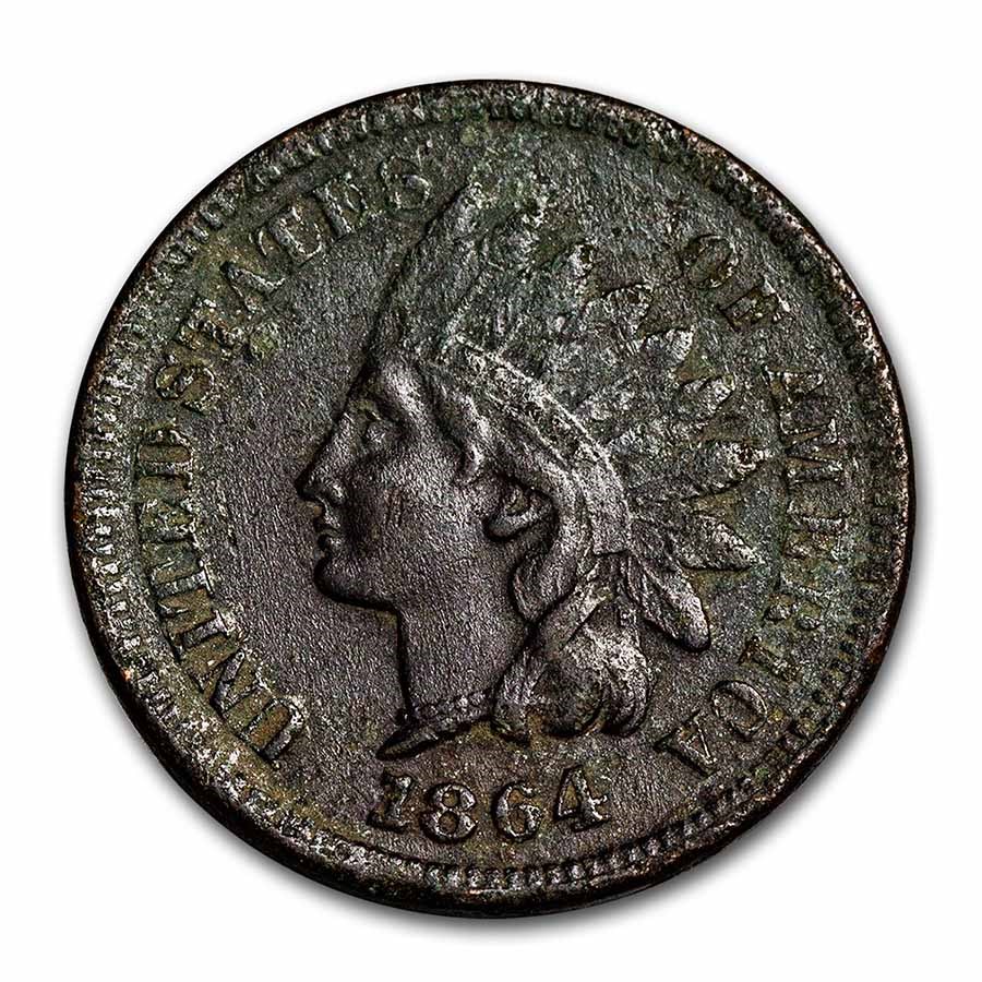 Buy 1864 Indian Head Cent XF Details (L on Ribbon) | APMEX