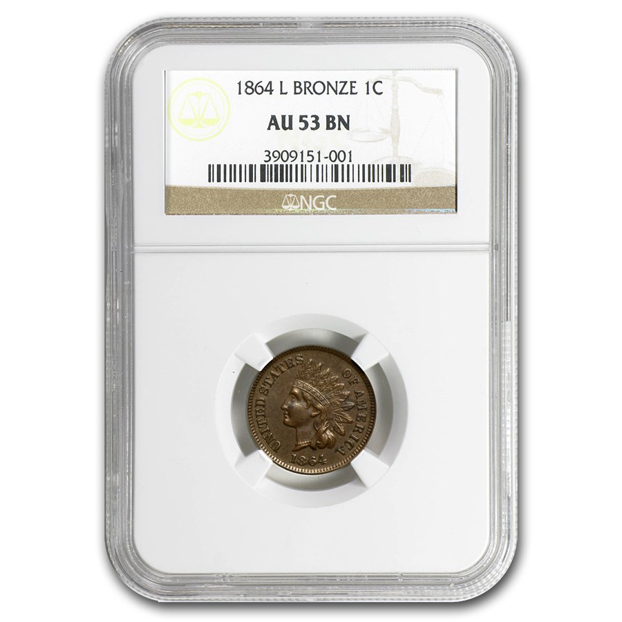 Buy 1864-L Indian Head Cent AU-53 NGC | APMEX