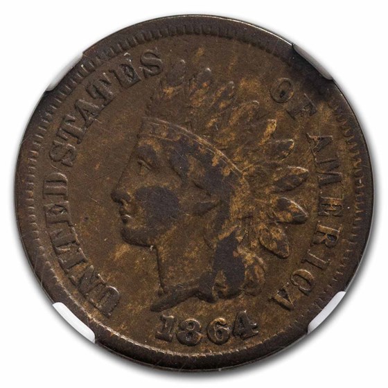 Buy 1864-L Indian Head Cent VF-20 NGC (L on Ribbon, Bronze) | APMEX