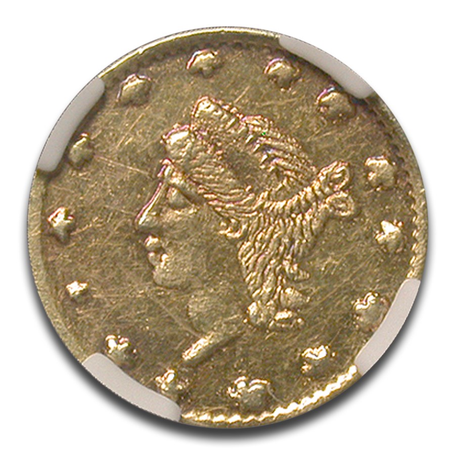 Buy 1864 Liberty Round 25 Cent Gold MS-62 NGC (BG-821) | APMEX