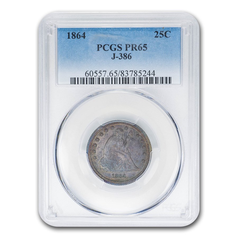Buy 1864 Liberty Seated Quarter Pattern PR-65 PCGS (J-386) | APMEX