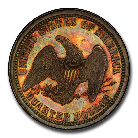 Buy 1864 Liberty Seated Quarter Pattern PR-66 PCGS (Brown, J-385) | APMEX