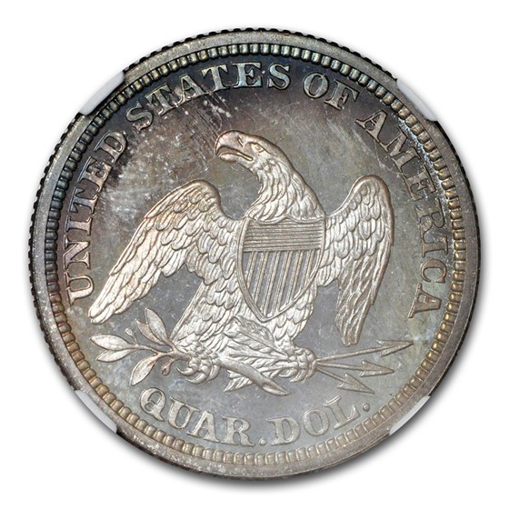 Buy 1864 Liberty Seated Quarter PF-68 NGC | APMEX