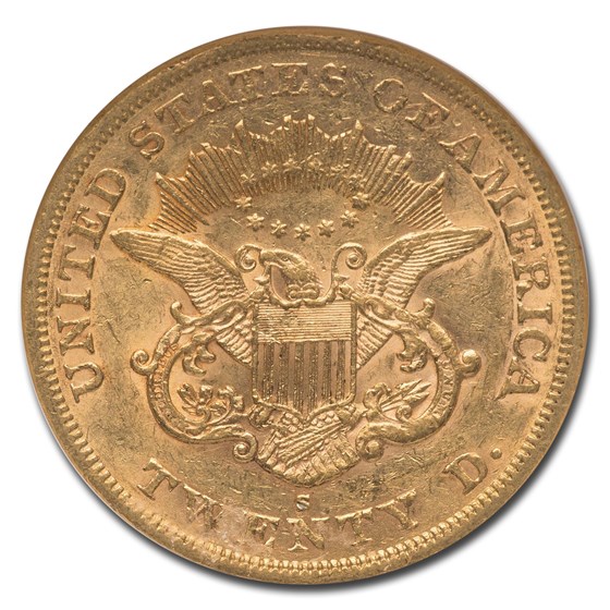 Buy 1864-S $20 Liberty Gold Double Eagle AU-55 NGC | APMEX