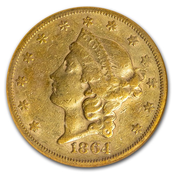 Buy 1864-S $20 Liberty Gold Double Eagle VF-35 NGC | APMEX