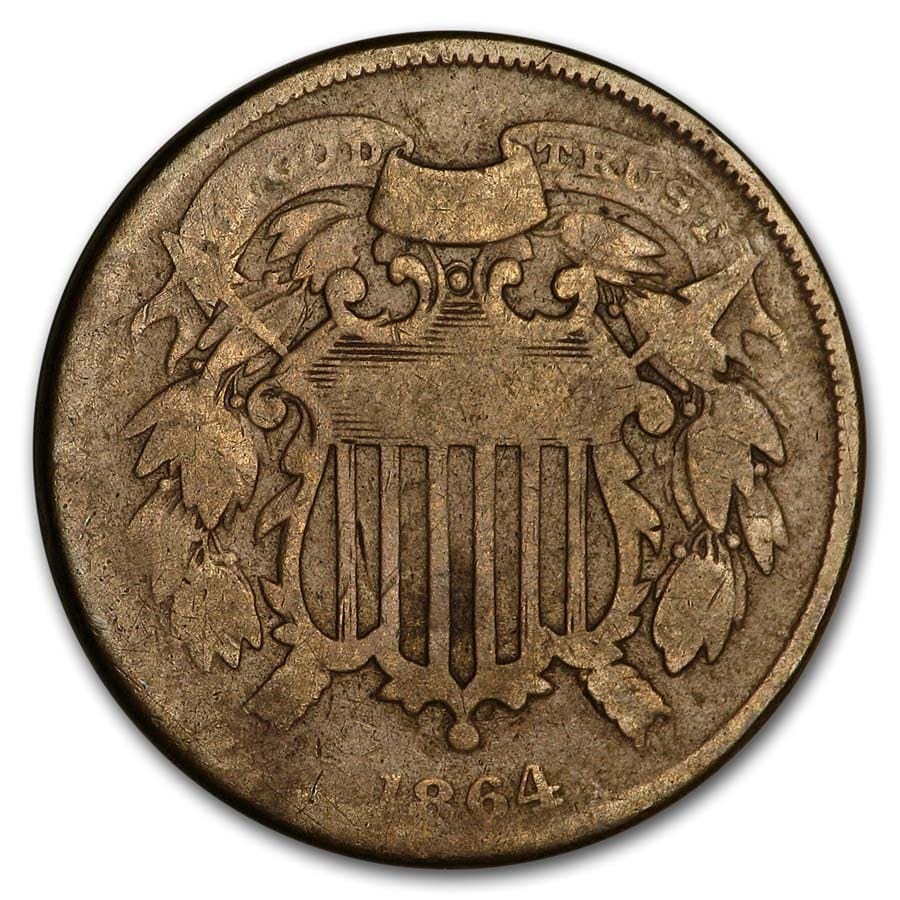 Buy 1864 Two Cent Piece Small Motto VG | APMEX