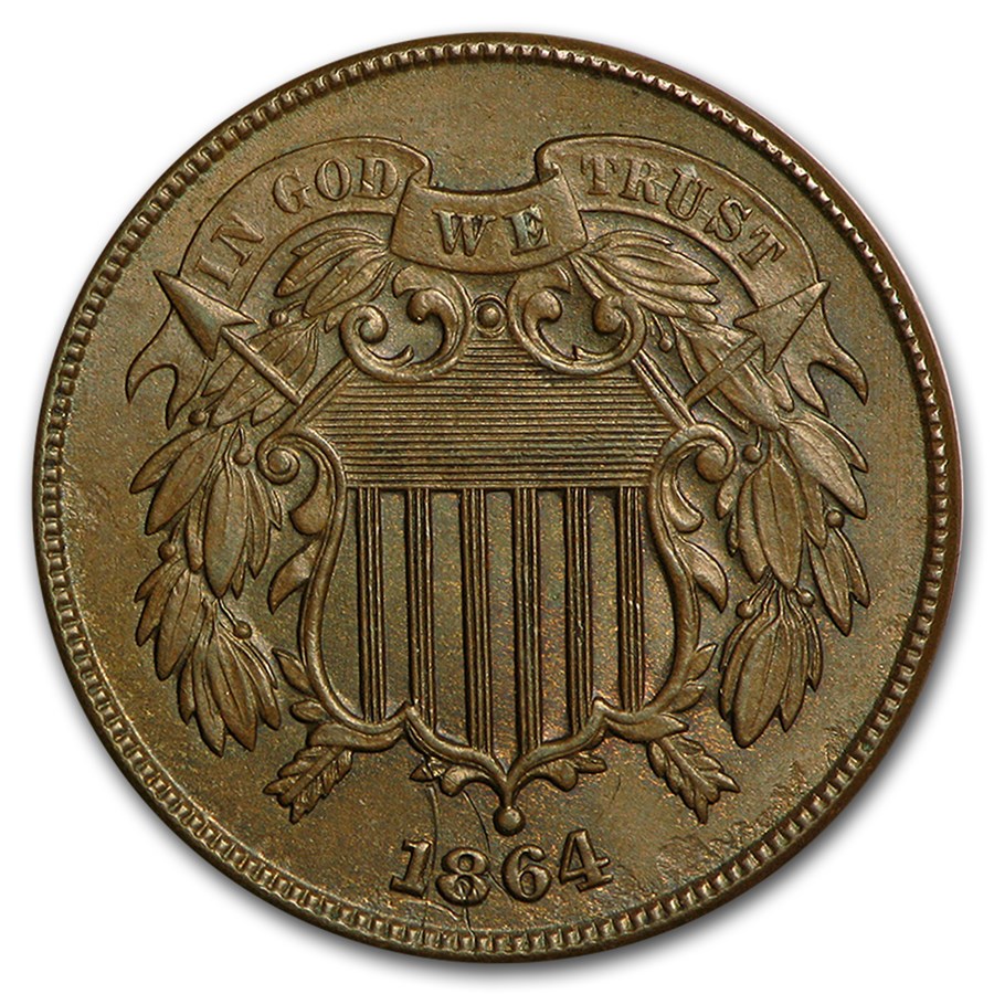 Buy 1864 Two Cent Piece Uncirculated | APMEX