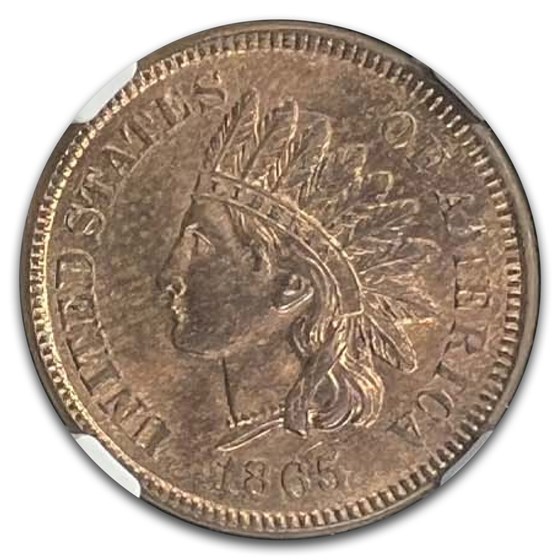 Buy 1865 Indian Head Cent MS-65 NGC (Red/Brown) | APMEX