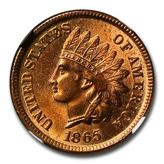 Buy 1865 Indian Head Cent MS-66 NGC (Red/Brown) | APMEX