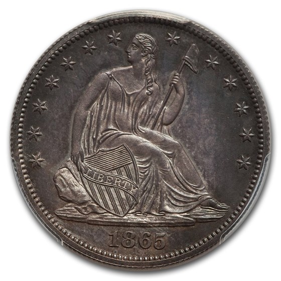 Buy 1865 Liberty Seated Half Dollar PR-64 PCGS | APMEX
