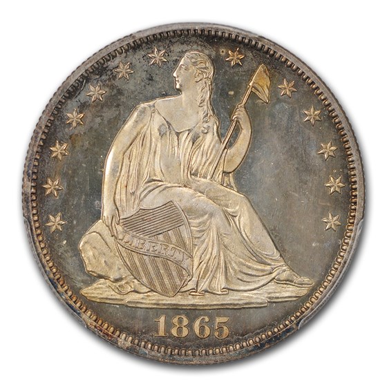 Buy 1865 Liberty Seated Half Dollar PR-66 PCGS CAC (J-429) | APMEX