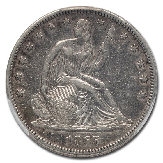 Buy 1865 Liberty Seated Half Dollar XF-40 PCGS | APMEX