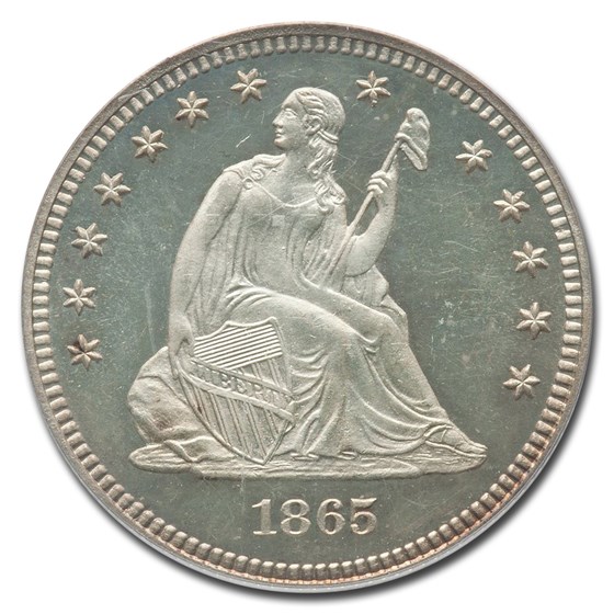 Buy 1865 Liberty Seated Quarter PR-65 Cameo PCGS | APMEX