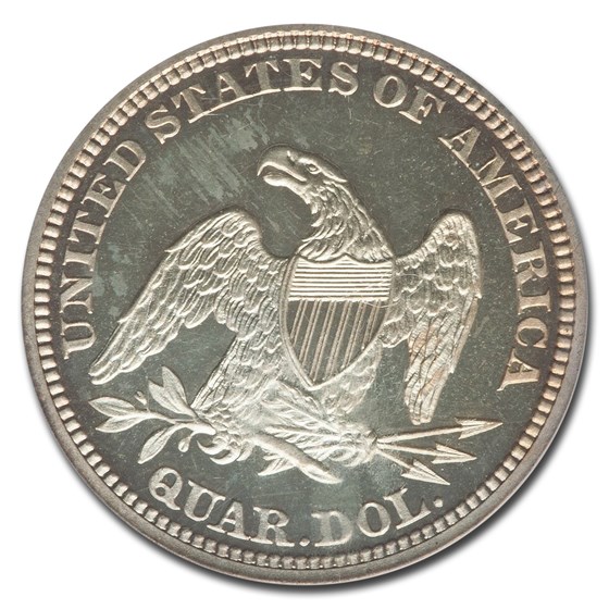 Buy 1865 Liberty Seated Quarter PR-65 Cameo PCGS | APMEX
