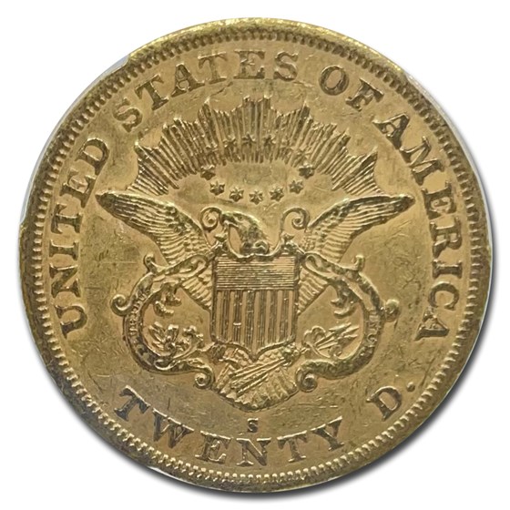 Buy 1865-S $20 Liberty Gold Double Eagle AU-55 PCGS | APMEX