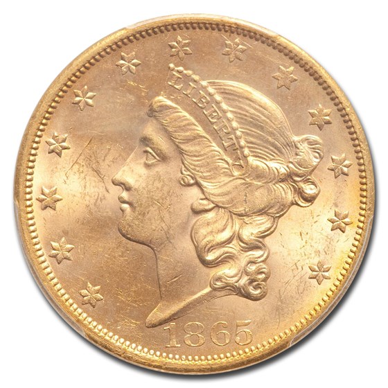 Buy 1865-S $20 Liberty Gold Double Eagle MS-63 PCGS | APMEX
