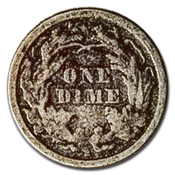 Buy 1865-S Liberty Seated Dime Fine | APMEX