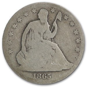 Buy 1865-S Liberty Seated Half Dollar Good | APMEX
