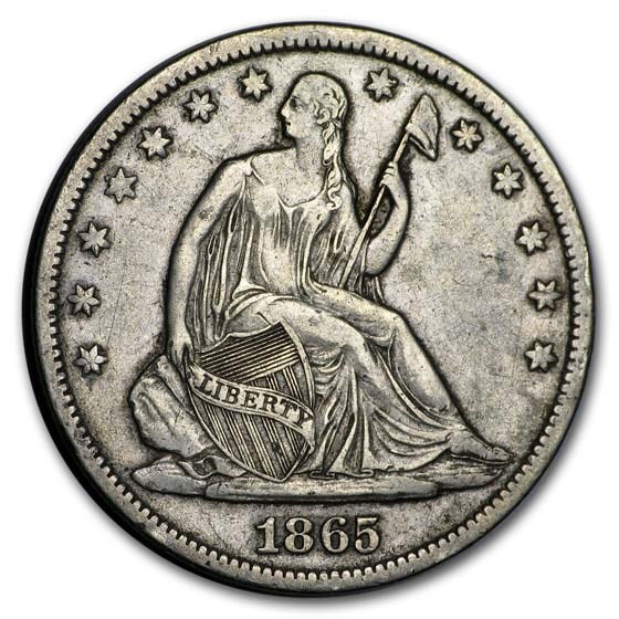 Buy 1865-S Seated Liberty Half Dollar XF | APMEX