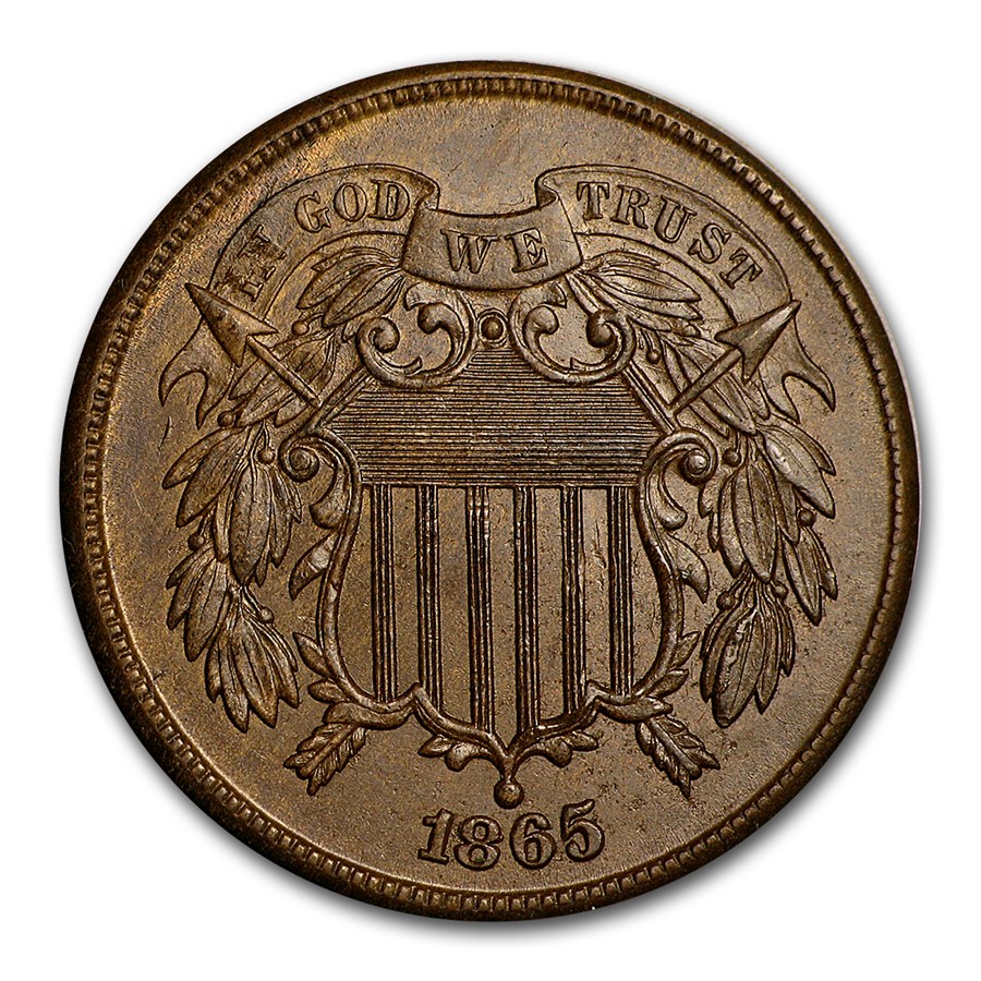 Buy 1865 Two Cent Piece Uncirculated | APMEX