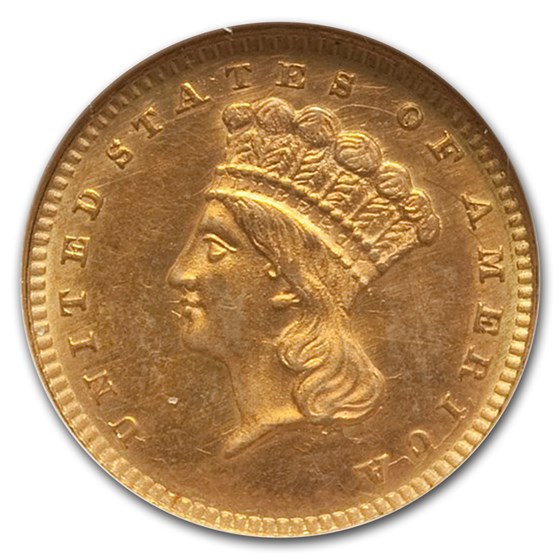 Buy 1866 $1 Indian Head Gold Dollar MS-65 NGC | APMEX